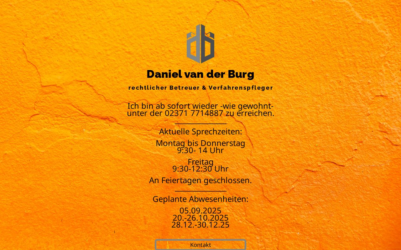 Daniel van der Burg - rechtliche Betreuungen